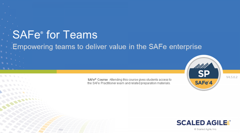 SAFe® for Teams – e-process